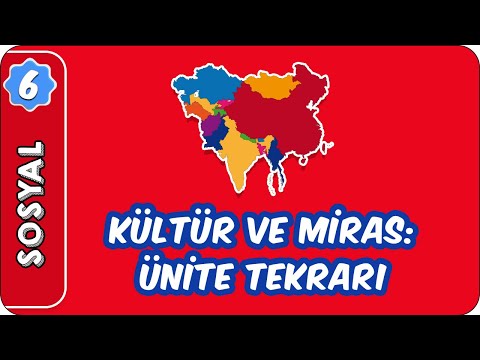 Kültür ve Miras Ünite Tekrarı |  6. Sınıf Sosyal evokul Kampı