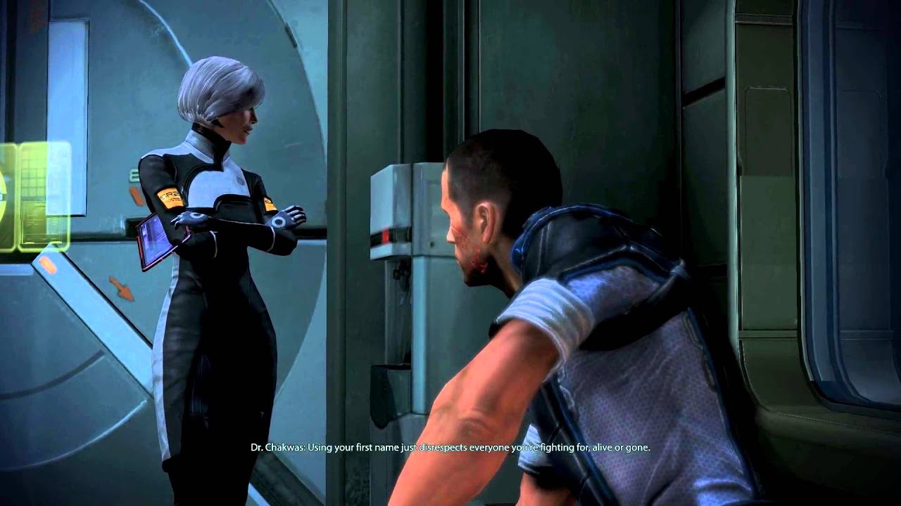 Mass Effect 3 - Having a drink with Dr. Chakwas - YouTube