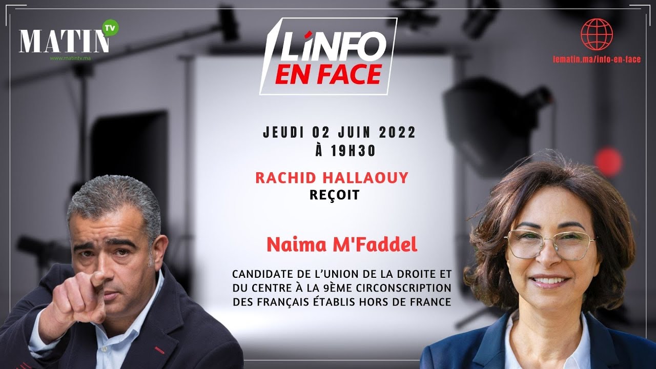 L'Info en Face avec Naima M'Faddel - YouTube