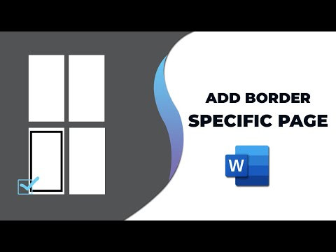 How to add border to specific pages in word - The Graphic Home