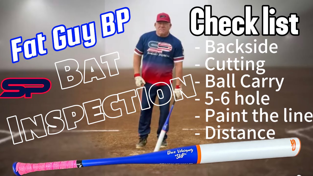 Short Porch Dave Velasquez Senior Softball Bat Inspection - YouTube