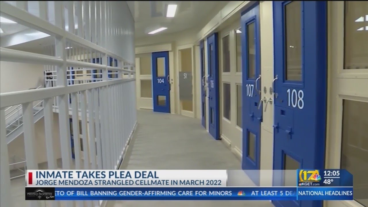 Delano inmate pleads no contest to strangling cellmate - YouTube