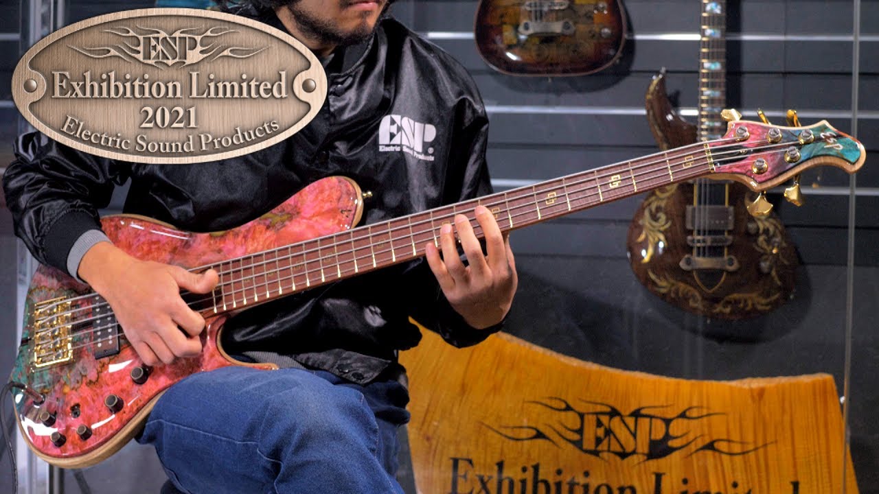ESP Guitars: 2021 ESP Exhibition Limited EX21-26 OM BASS-5 - YouTube