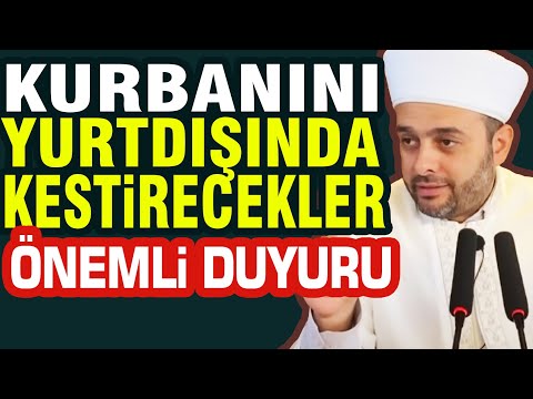 Halil Konakçı Hoca, Kurbanını Yurtdışında  Kestireceklere Önemli Duyuru