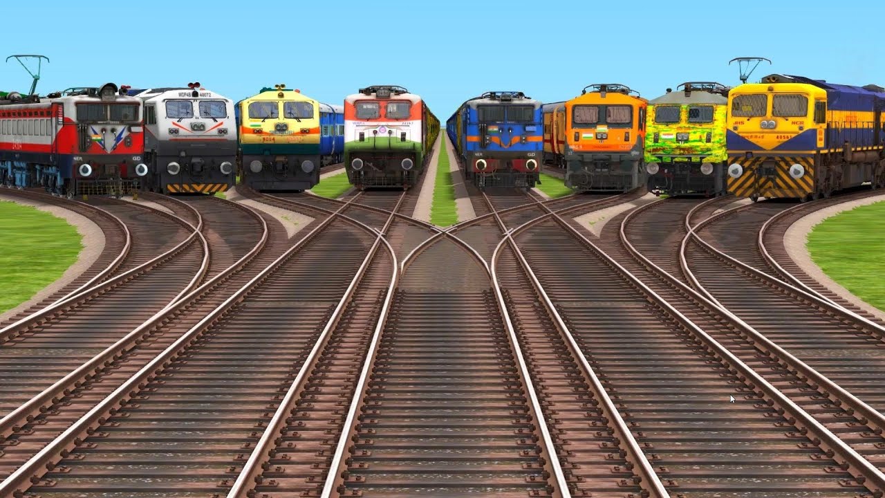 VIII RAILS PASSING BY BUMPY RAILROAD TRACKS RISKY RAILROAD TRACKS ...