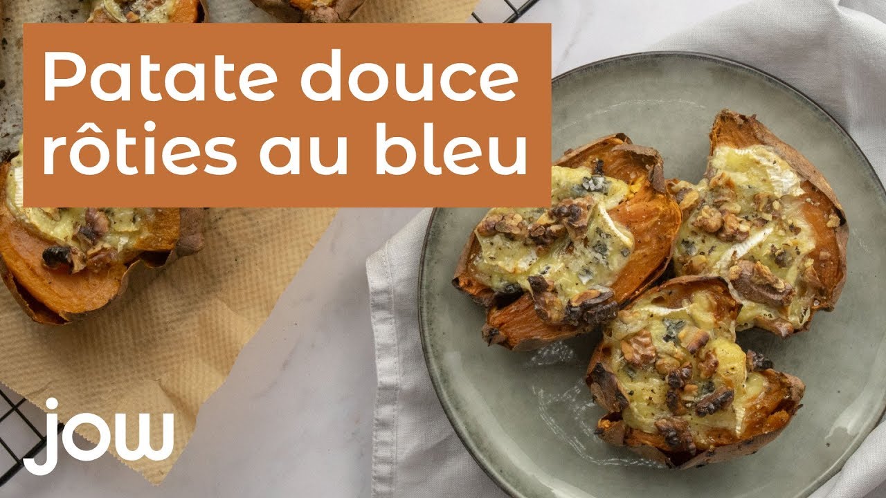 Recette de Patate douce rôties au Bleu - YouTube