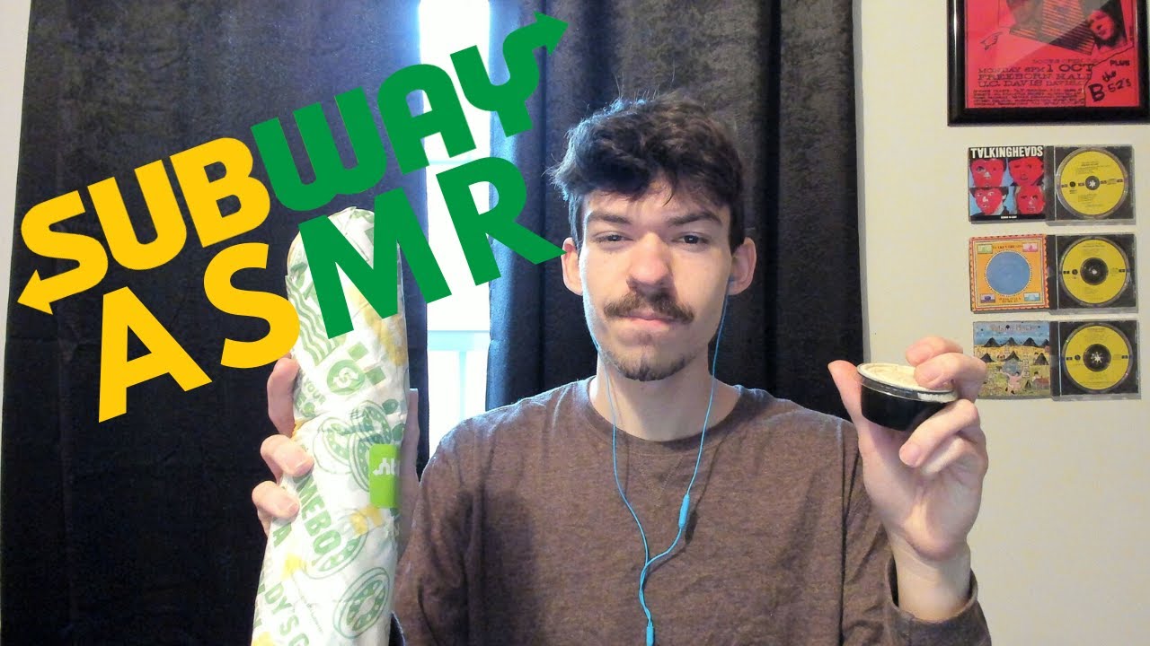 [ASMR] Eating a Subway Footlong (Relaxing Mouth Sounds) - YouTube
