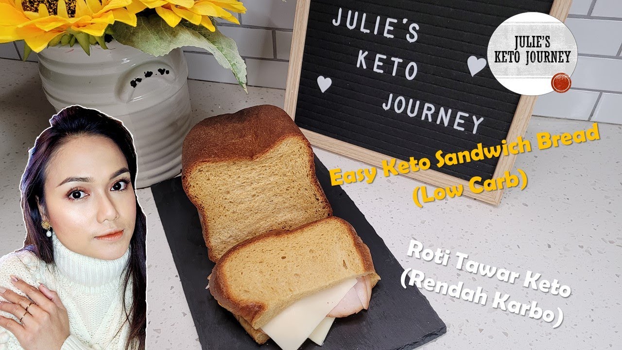 Easy Keto Sandwich Bread (Low Carb) - Roti Tawar Keto (Rendah Karbo ...