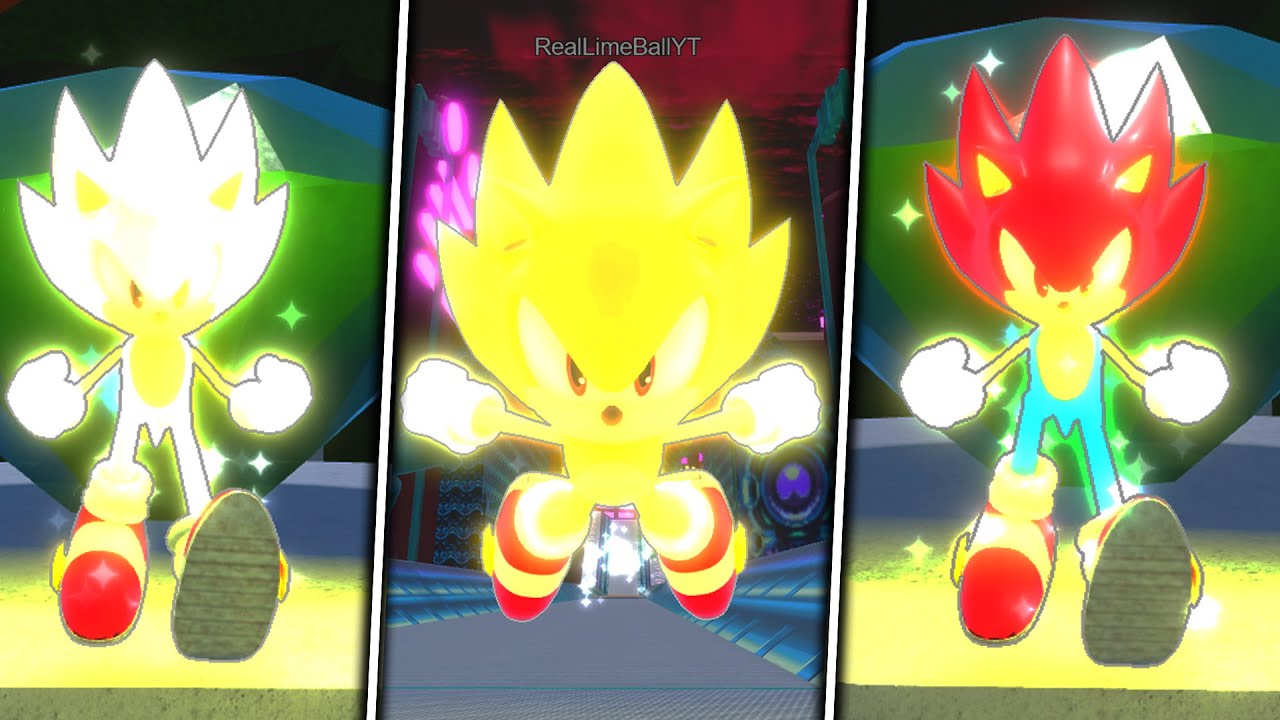 SONIC RP: MOBIUS MEGADRIVE HOW TO UNLOCK ALL SONIC FORMS ROBLOX (Super ...