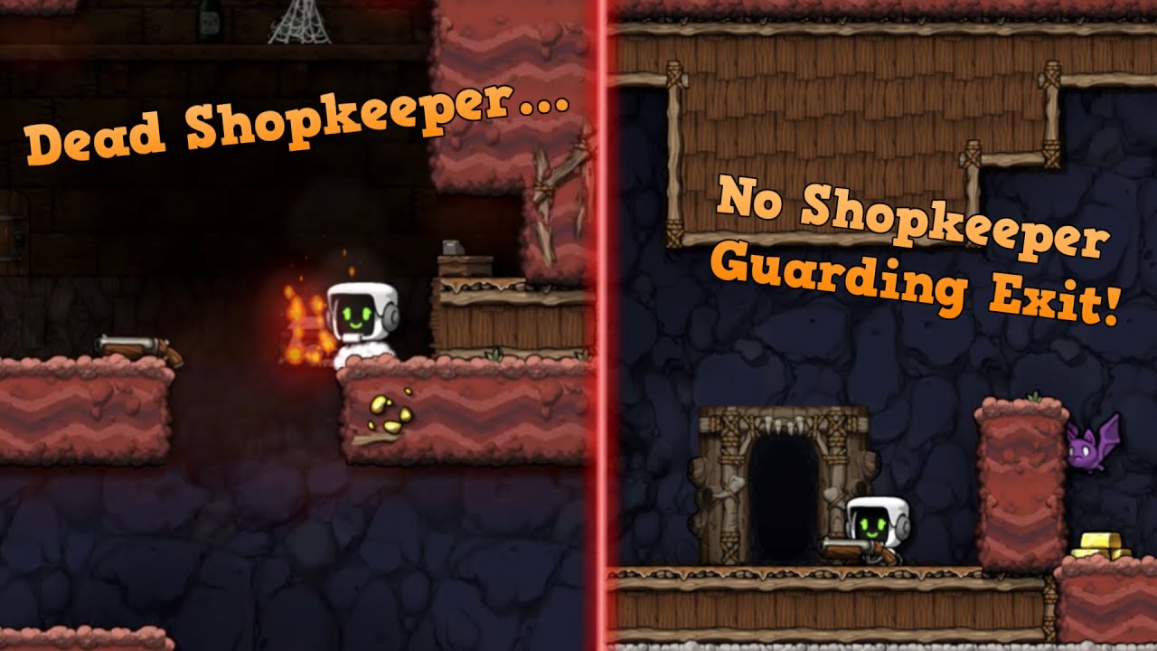 Spelunky 2: How to steal from shopkeepers without them blaming you ...