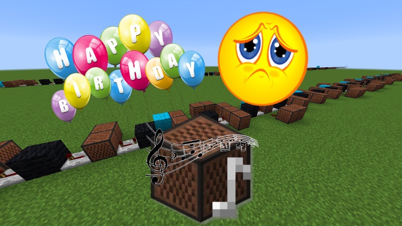Minecraft: Happy Birthday Sad Version with Note Blocks - YouTube