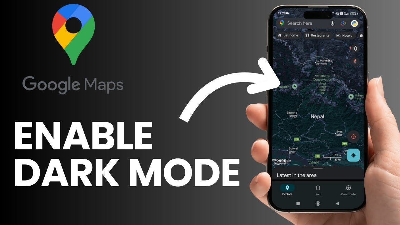 How to Enable Dark Mode on Google Maps 🌙 | #DarkMode #GoogleMaps #TechTips - YouTube
