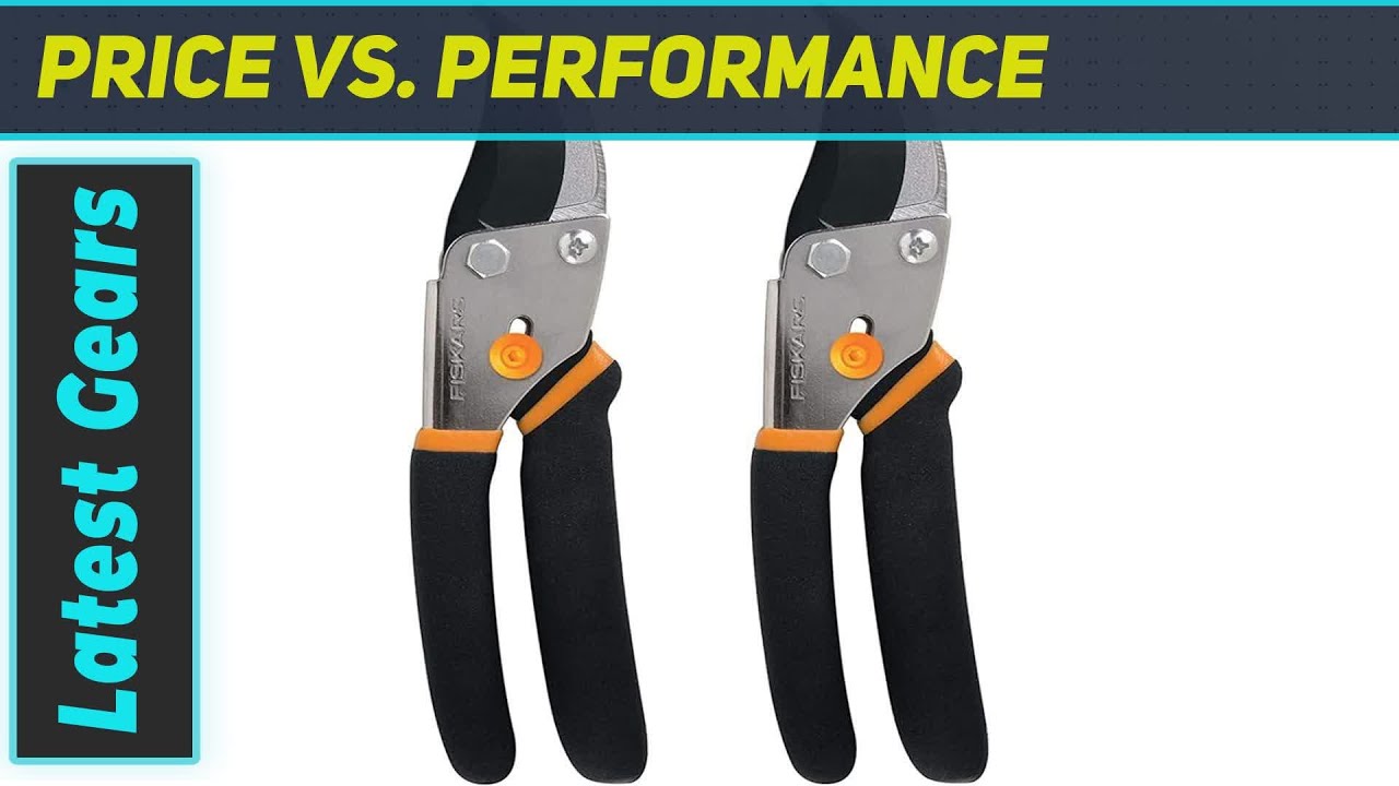 Fiskars 91095935J Steel Bypass Pruning Shears - Best Value 2 Pack - YouTube