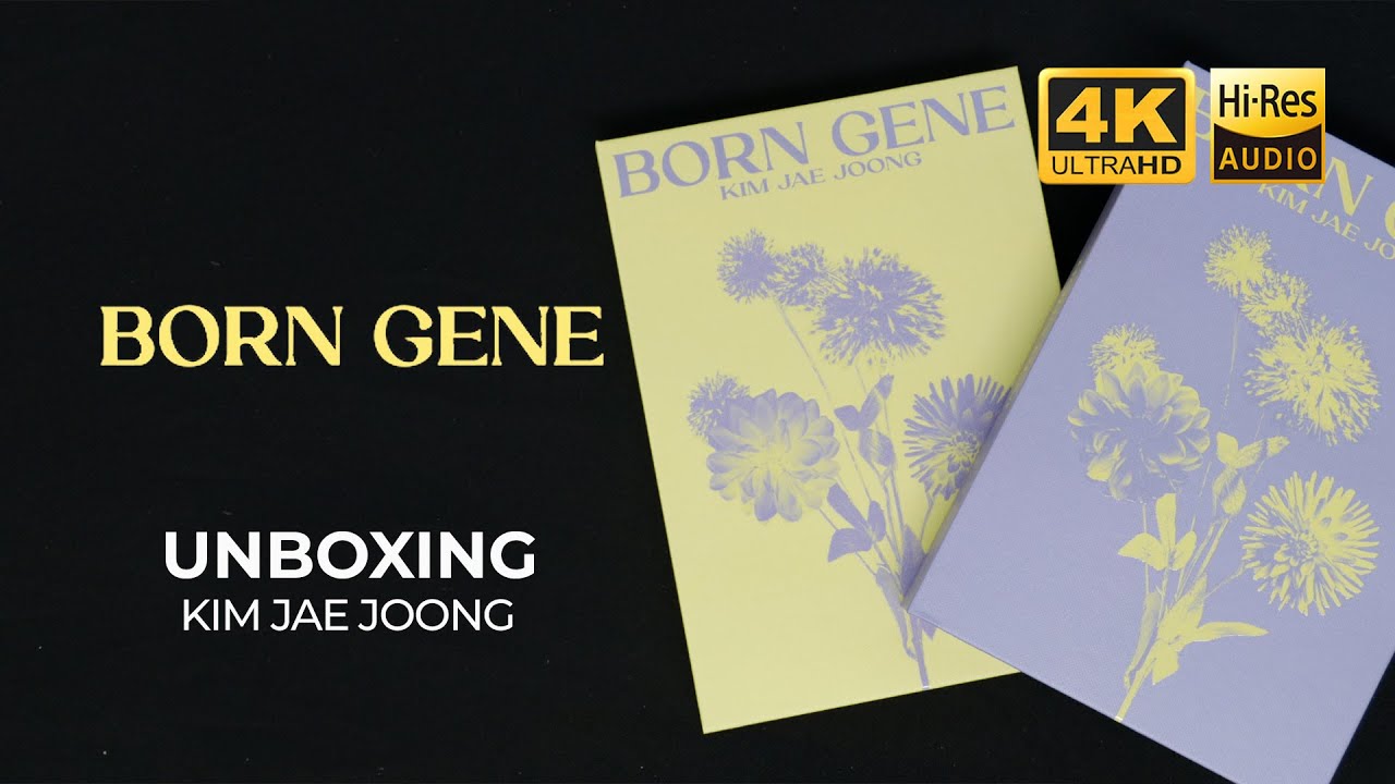 [4K/Hi-Res] UNBOXING KIM JAE JOONG 3rd Album - BORN GENE (PURPLE ...