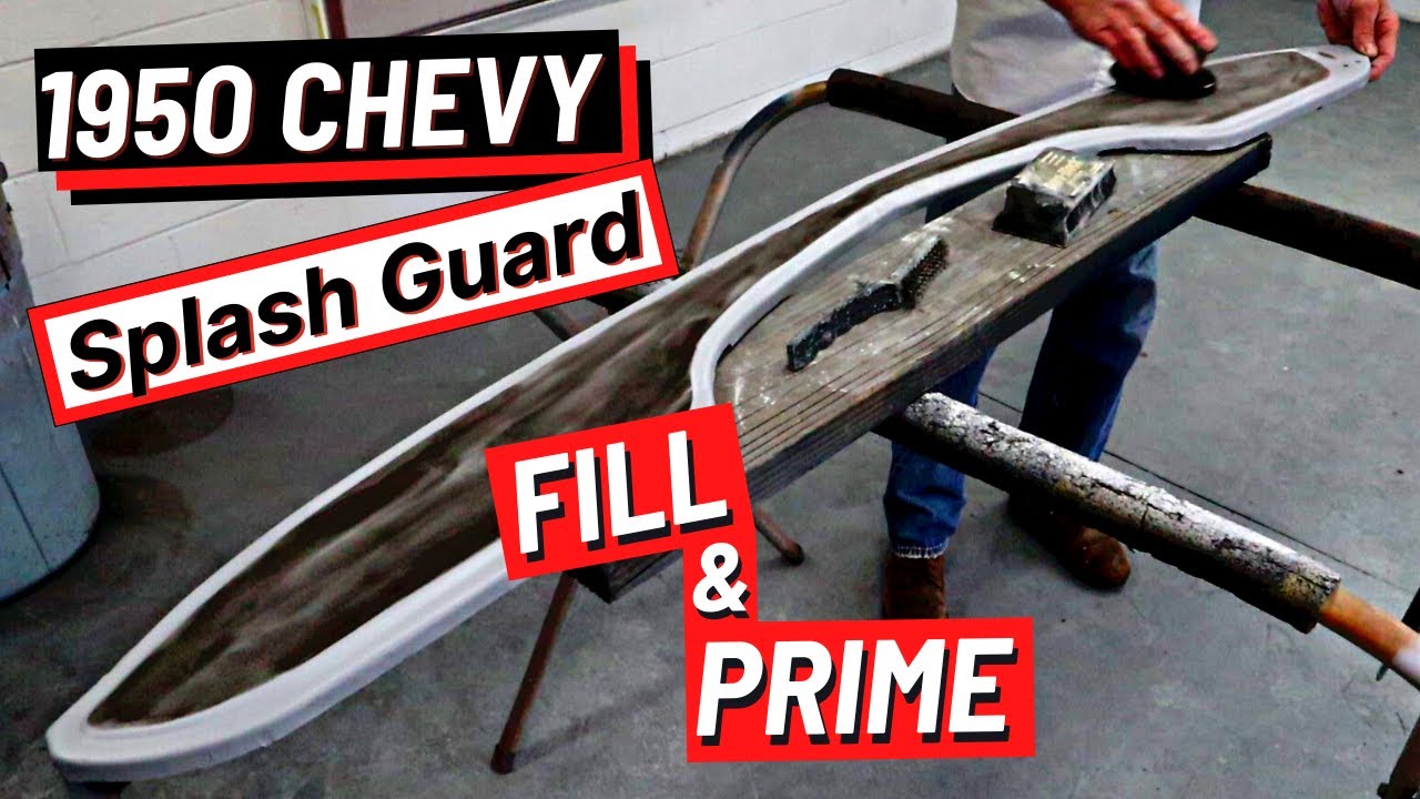 1950 Chevy Truck (Ep 55) Splash Guard Body Filler and Prime - YouTube