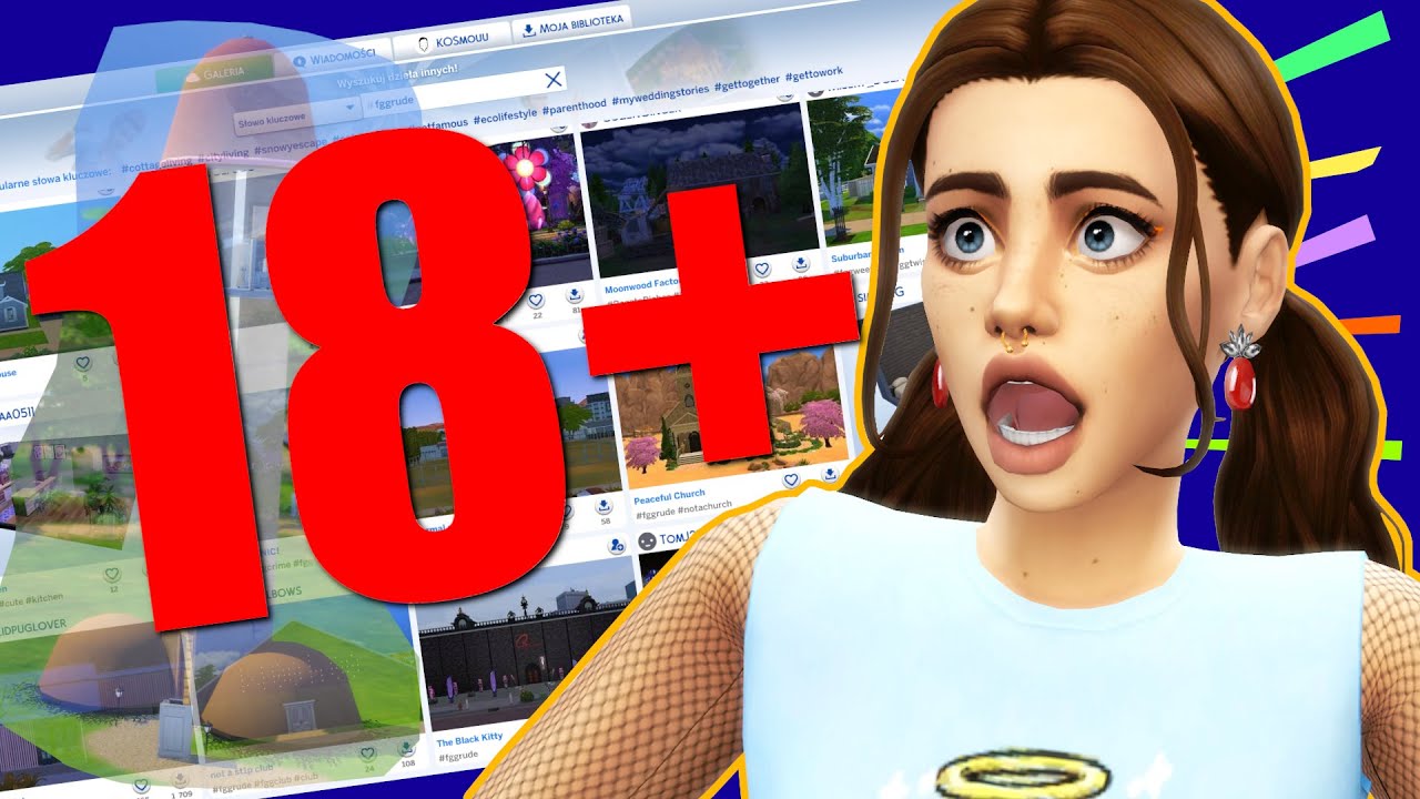 W SIMSOWEJ GALERII SĄ.. RZECZY PEGI 18 - YouTube