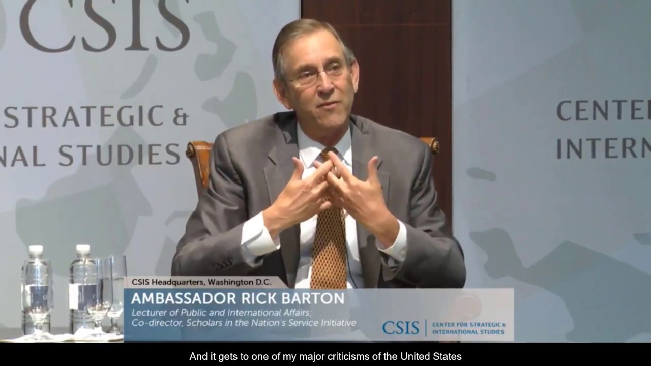 Amb. Rick Barton: A Simple Rule for U.S. Intervention Abroad - YouTube