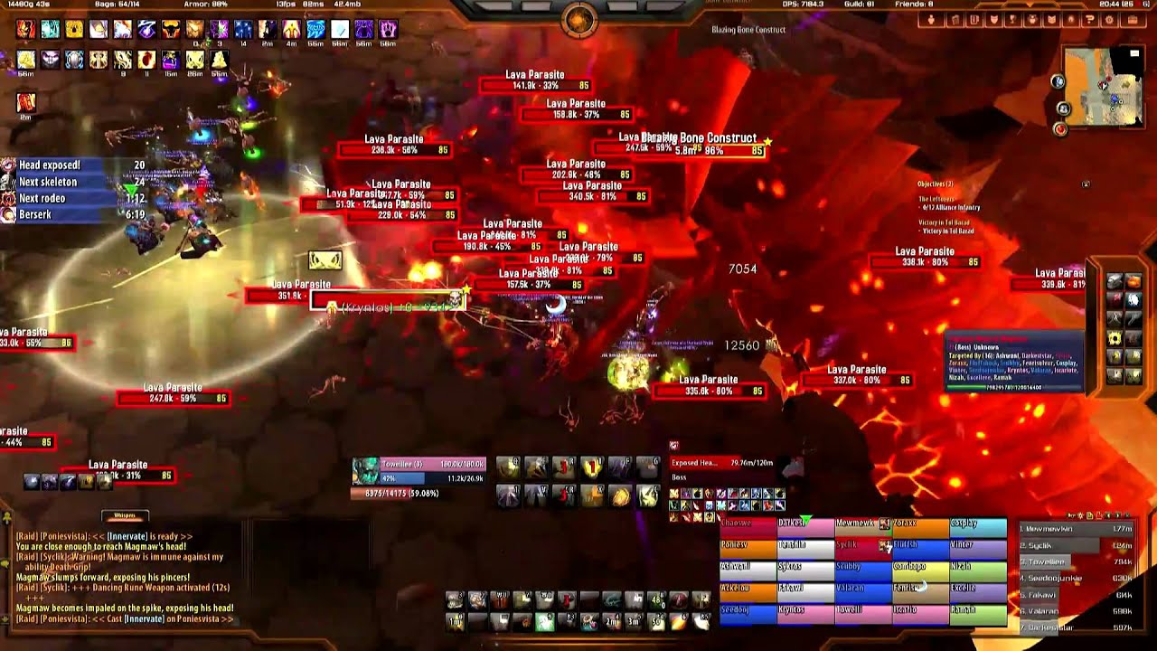 World of Warcraft - Heroic Magmaw 25! (How to & Kill) - Paladin Tank ...