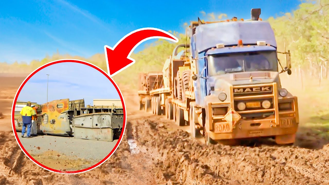 Worst Road EVER! Relentless Bog Hole Stops Truckers Dead in Their ...