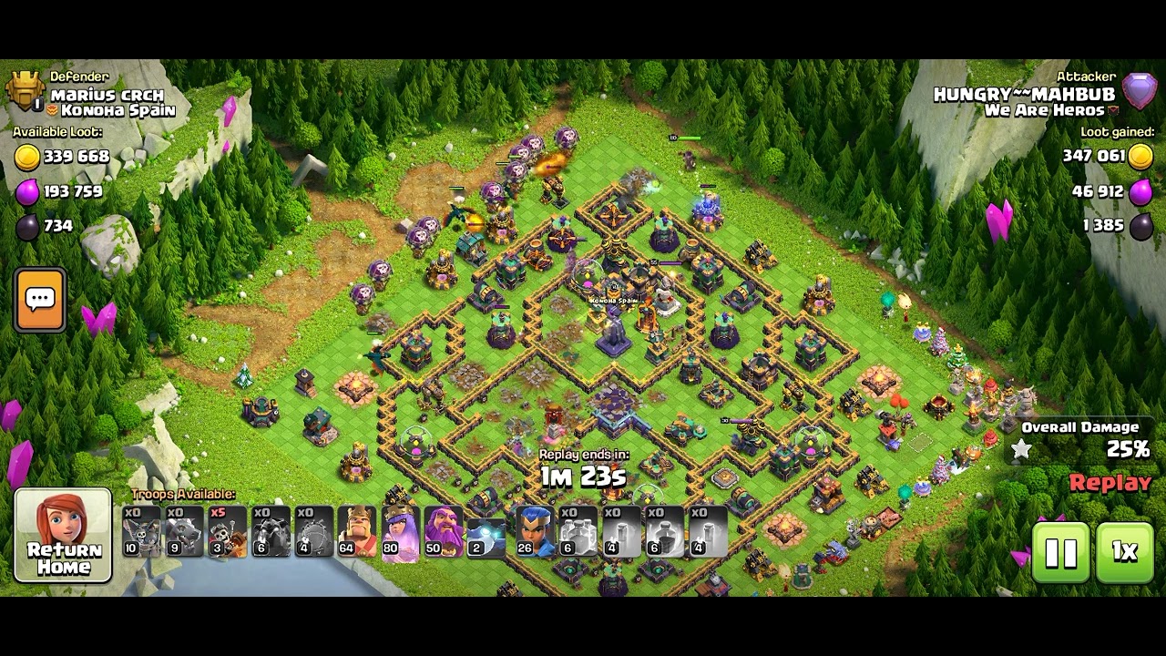 Super archer blimp attack. clash of clan - YouTube