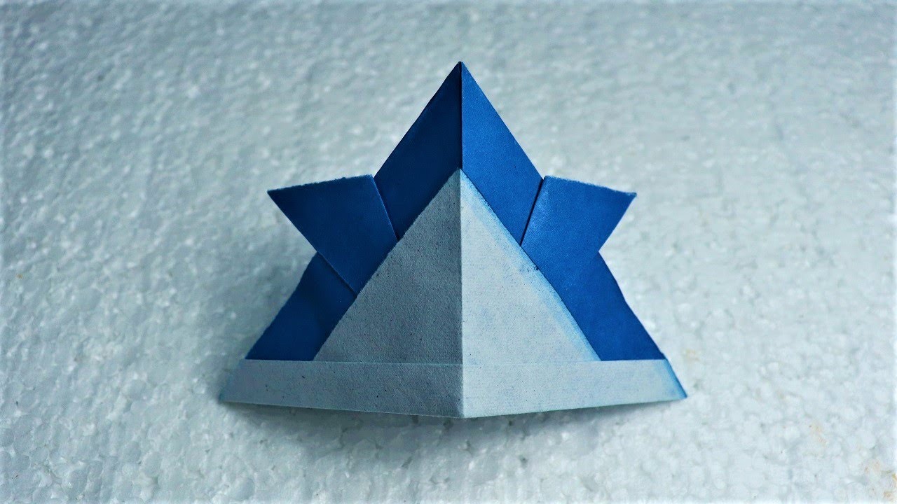How To Make A Paper Triangular Hat | Origami Paper Craft || - YouTube
