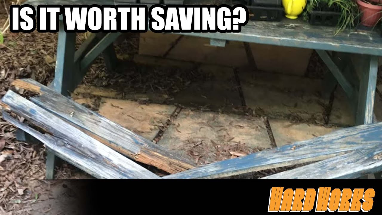 Fixing a Rotted Picnic Table - YouTube