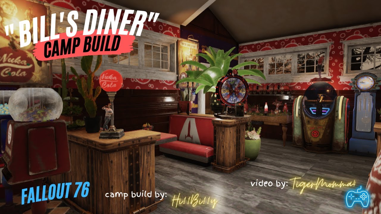 Fallout 76 diner camp build - "Bill's Diner, Take Two" - Camp build by ...