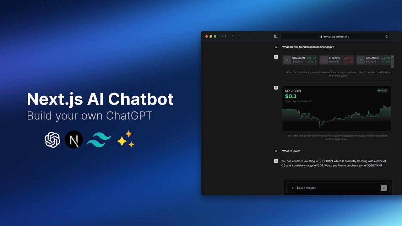 Build And Deploy Your Own Chatbot Application Using Nextjs React 0975