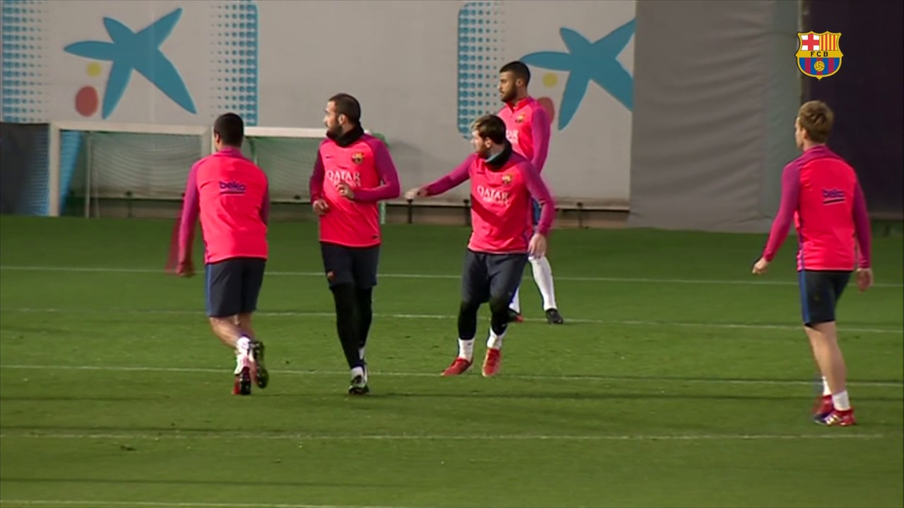 FC Barcelona training session: Final session before Osasuna - YouTube
