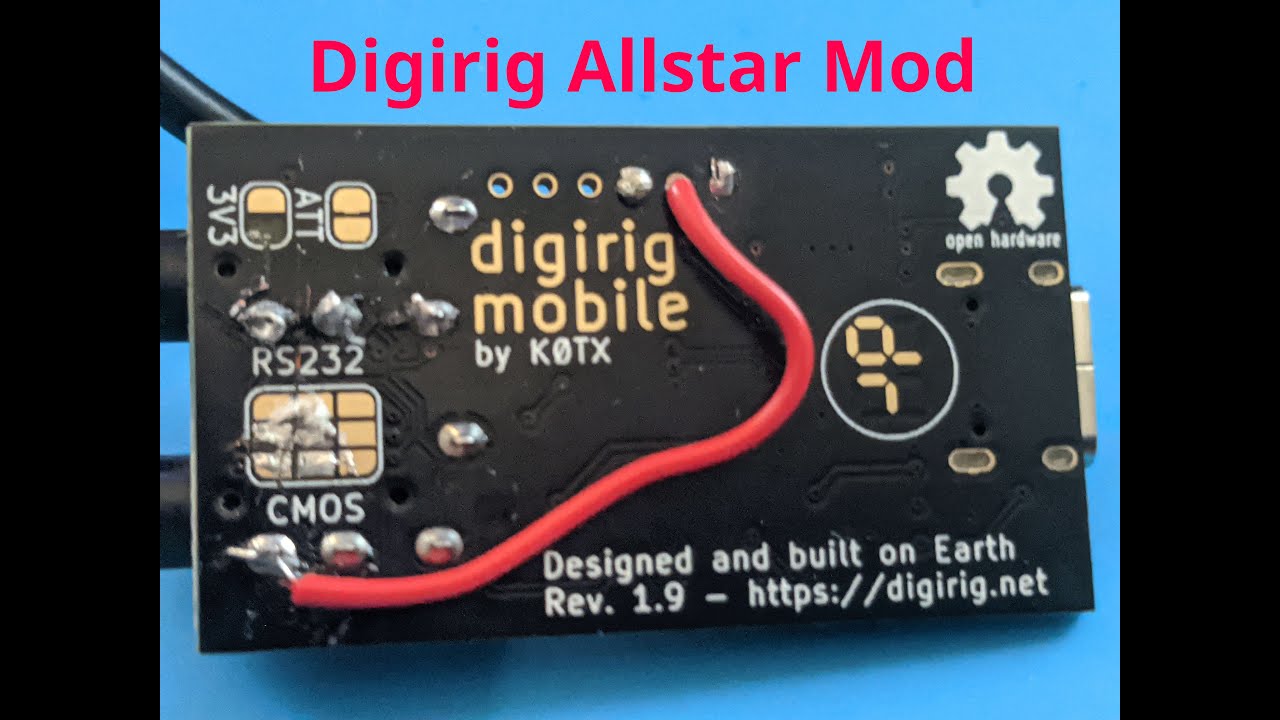 Digirig Mobile Allstar ASL Mod - YouTube