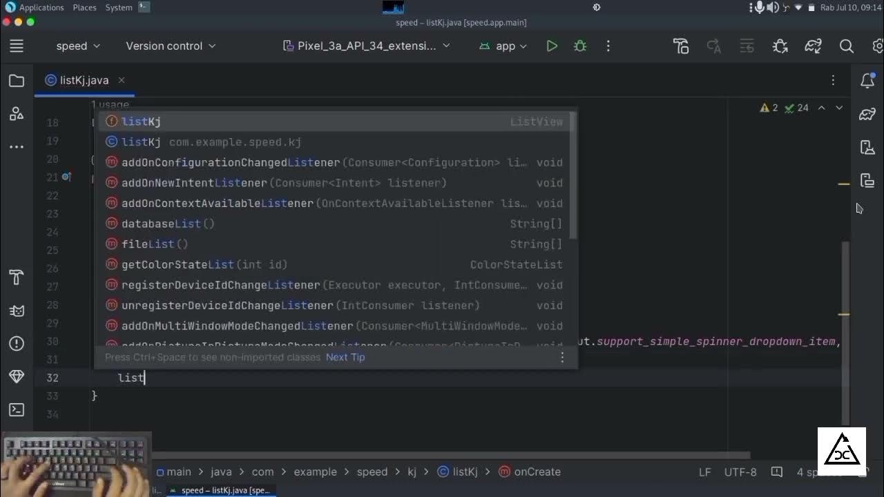Cara membuat ListView dan Event Click Android Studio - JAVA - YouTube