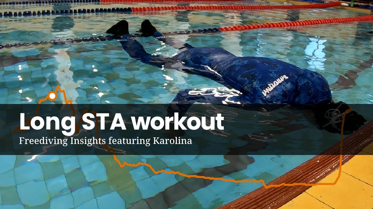 Static breath hold/static apnea (STA) session with Karolina [5 x 1m ...