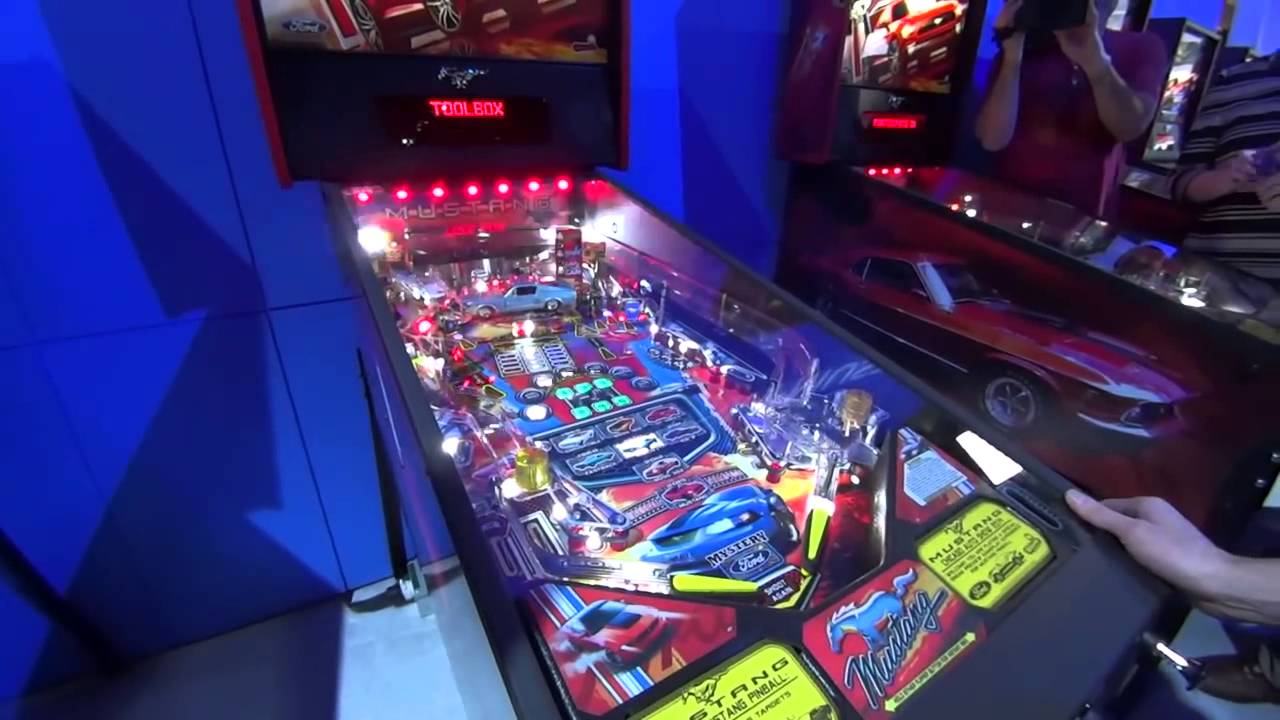 2014 Ford Mustang Pinball machine at the Chicago Auto Show.mp4 - YouTube