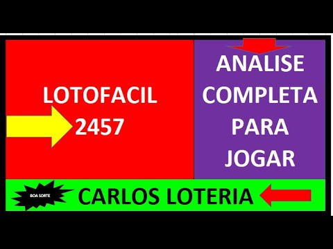 LOTOFACIL 2457 ANALISE PARA JOGAR