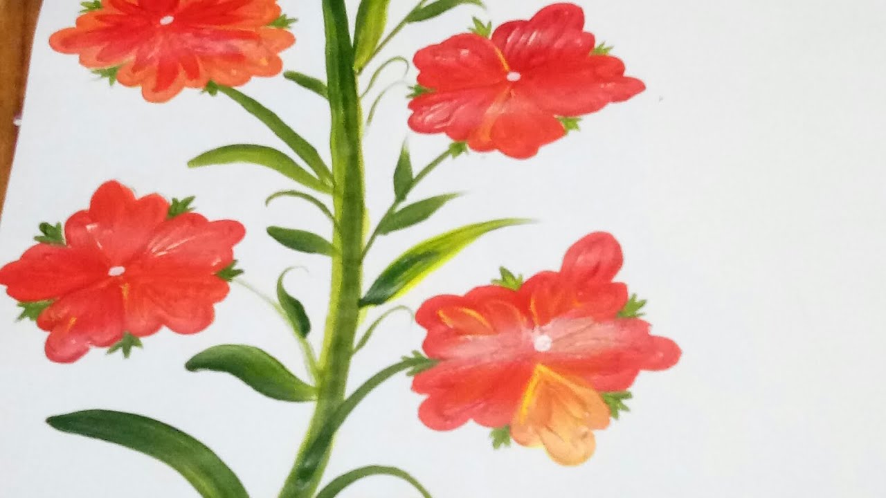 Flower painting#art #youtube#painting - YouTube