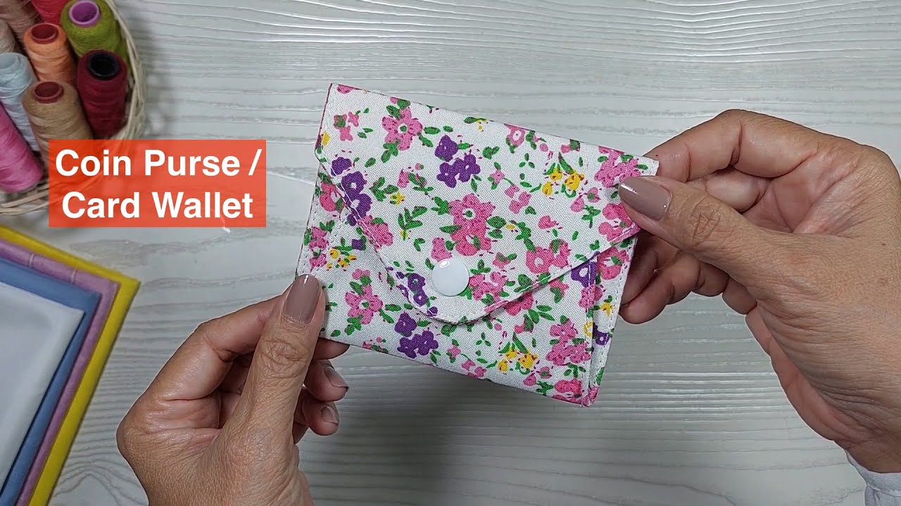 Quick and Easy Pouch Tutorial | How to Sew Coin Purse / Card Wallet ...
