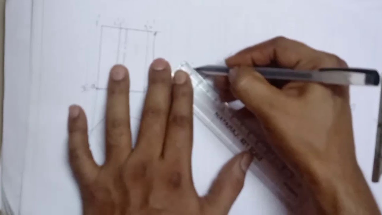 Projection of solids-pentagon prism - YouTube