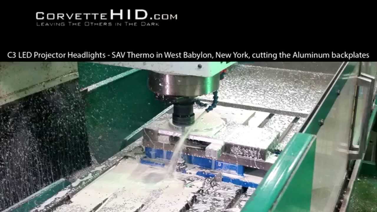 C3 LED Projector Headlights - Building the backplate with CorvetteHID ...