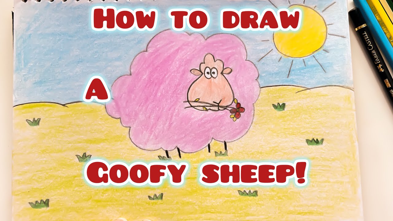 How to draw a goofy sheep! 🐑 - YouTube