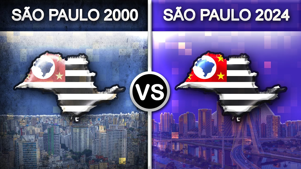 São Paulo 2000 vs São Paulo 2024 | Comparação - YouTube