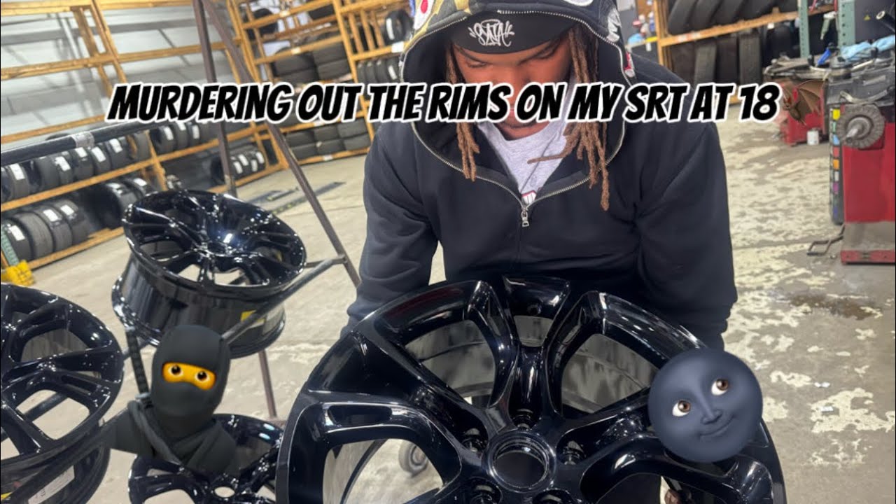 MURDERED OUT THE RIMS ON MY BABY TRACKHAWK AT 18!!! - YouTube