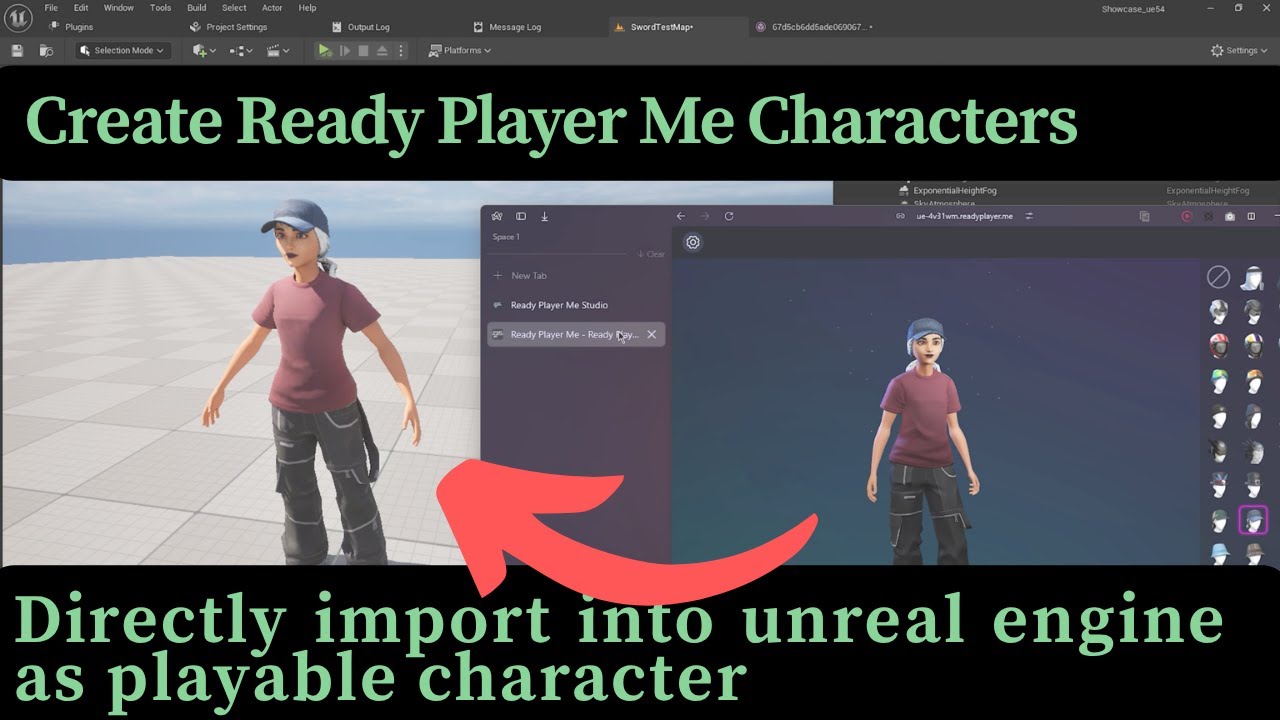 Create Ready Player Me Characters & Import into Unreal Engine | Full ...