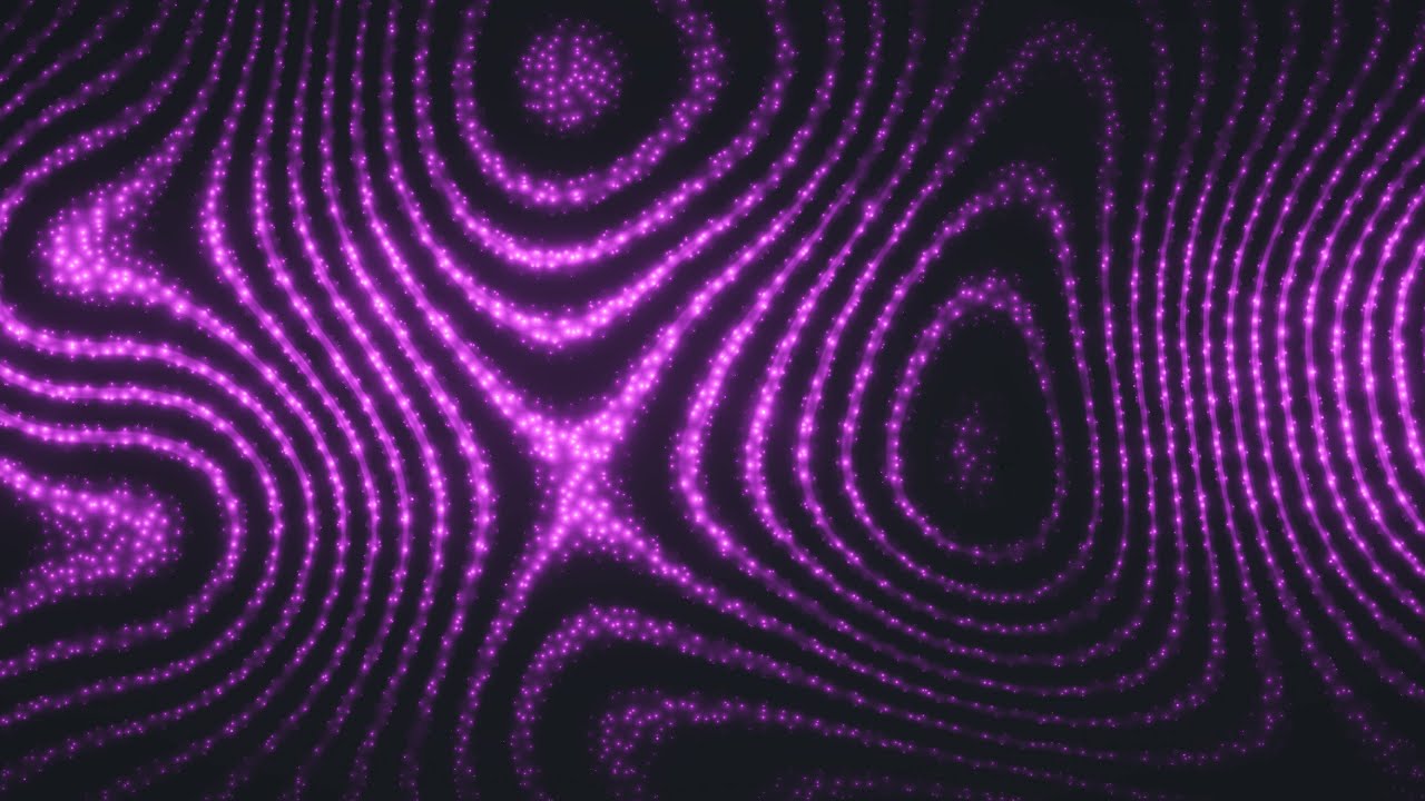Purple Light Wave Abstract Particles | Background Cinematic VFX ...