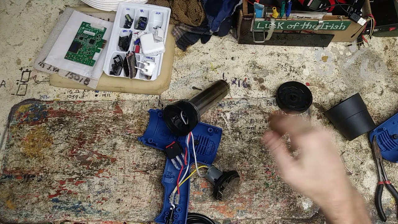 Fixing my heat gun that burned up some coils.(2) - YouTube