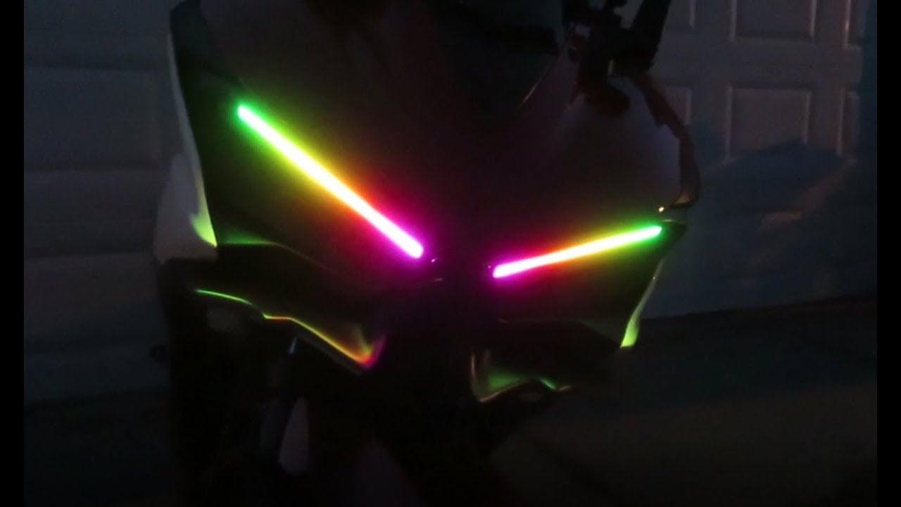 How to Install a multi color DRL in your R3 Headlights - YouTube