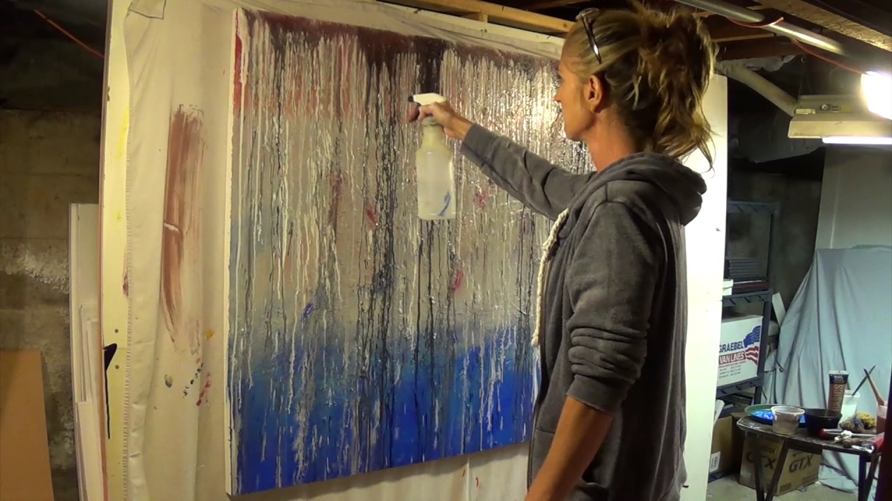 Abstract Art Painting Demo - Original by Shari Kreller - YouTube