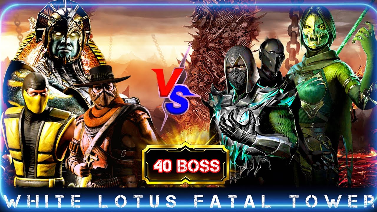 Mk Mobile, White Lotus Fatal Tower 40 Boss Fight, Lizard Noob Saibot ...