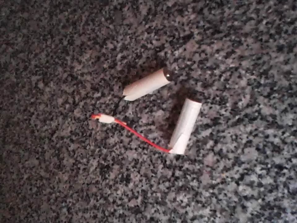 Light up a Match by Batteries - YouTube