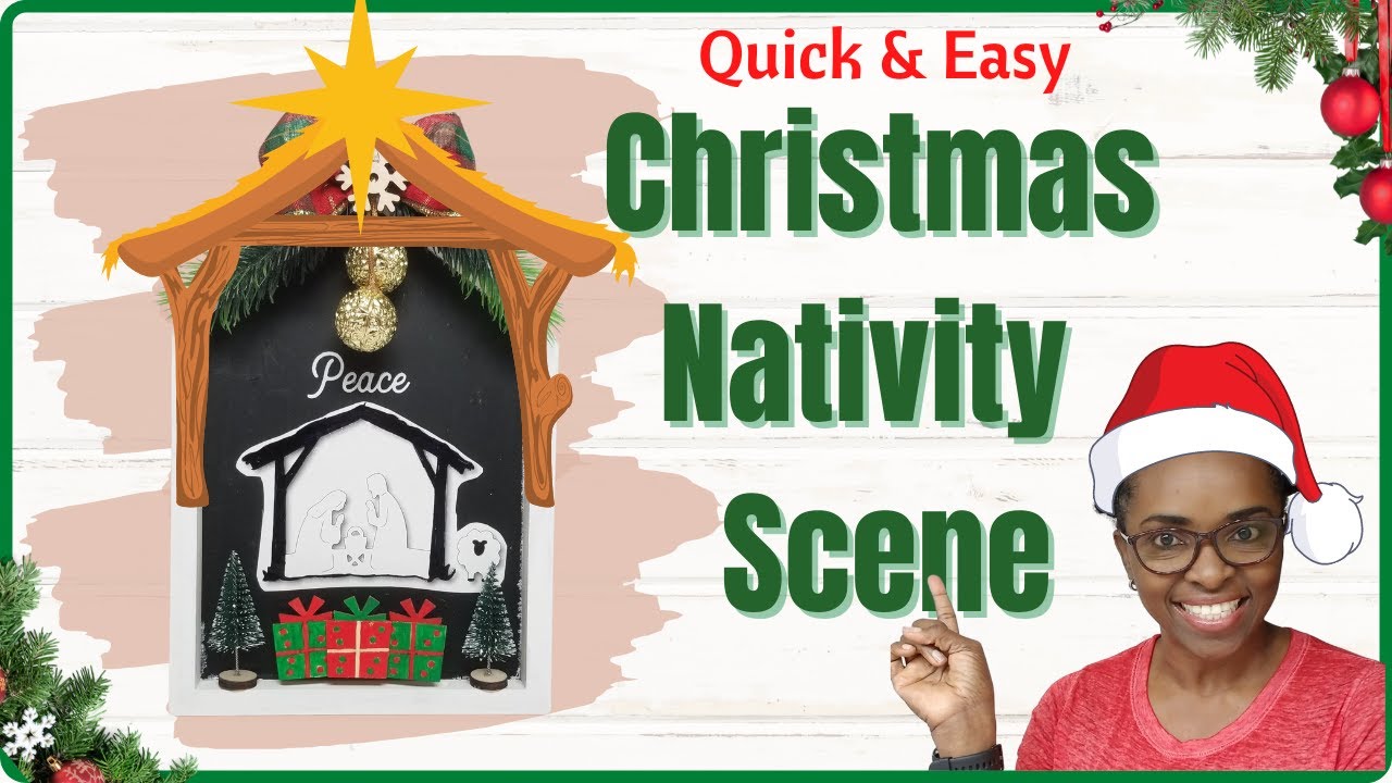 Quick & Easy Christmas Nativity Scene DIY Decor | Peace & Joy Collab ...