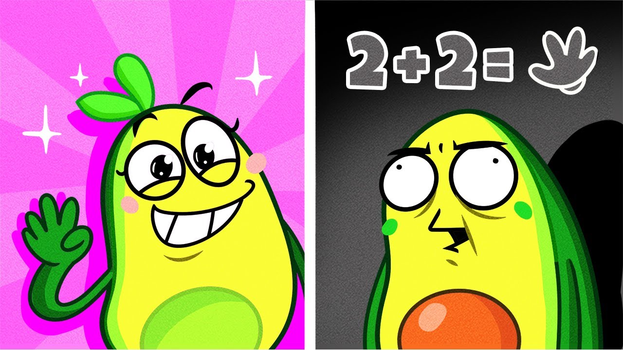 AVOCADO BACK TO SCHOOL || Brains OUT And Funny Situations by Avocado ...